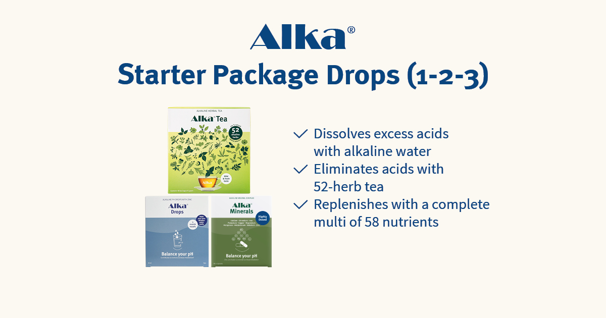 Alka® Starter Package Drops (1-2-3) | Drops, Tea & Greens Caps Multi+