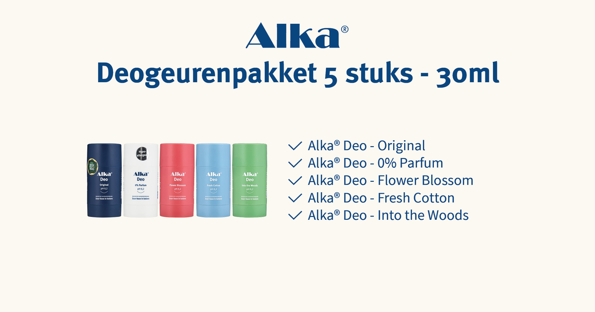 Alka® Deo geurenpakket 5 stuks - 30ml